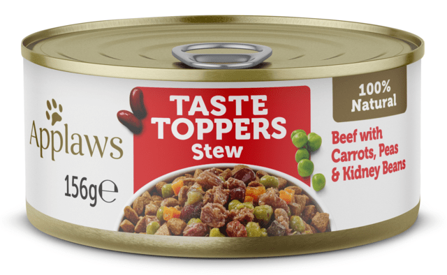 Applaws Dog Taste Toppers Stew Beef with Carrots, Peas & Kidney Beans 156 g